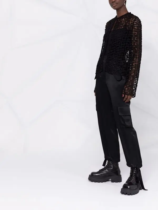 Givenchy 4g Guipure Cardigan Jacket