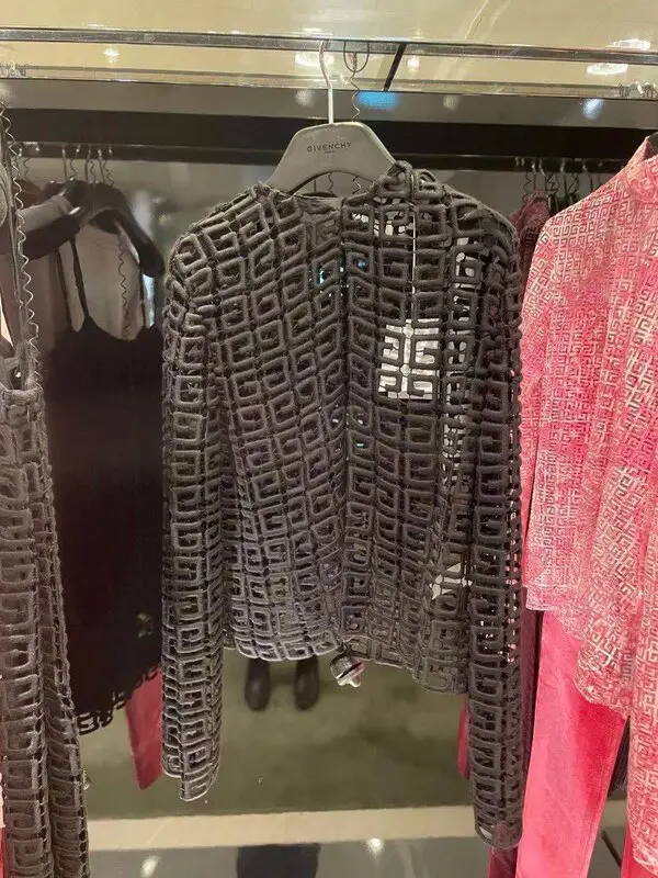 Givenchy 4g Guipure Cardigan Jacket