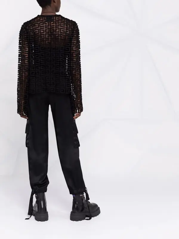 Givenchy 4g Guipure Cardigan Jacket