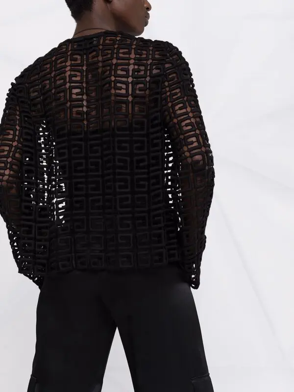Givenchy 4g Guipure Cardigan Jacket
