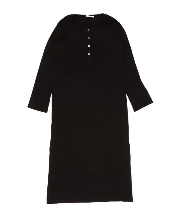 THE ROW Long Sleeve Round Neck Button-down Dress