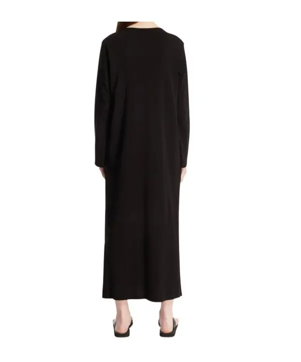THE ROW Long Sleeve Round Neck Button-down Dress