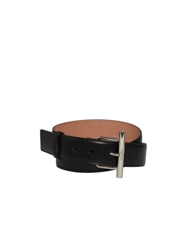 Alexander McQueen Logo Engraved Sling Belt - Black