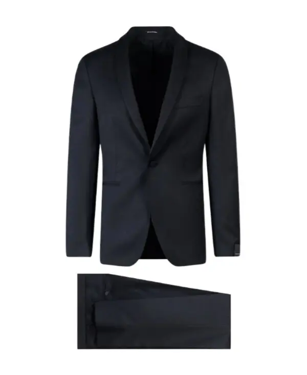Tagliatore Double-breasted Tailored Suit - Black