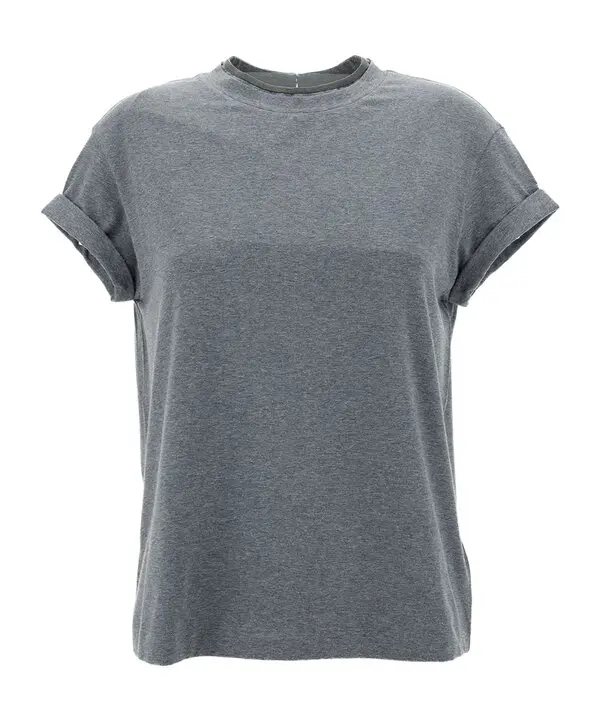 Brunello Cucinelli Embellished Crewneck T-shirt - No