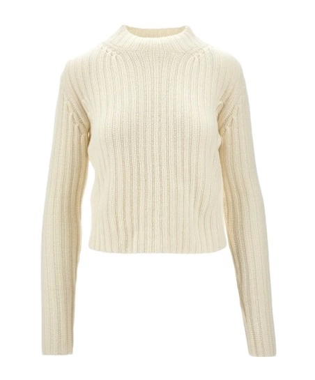 Max Mara Long-sleeved Ribbed Sweater