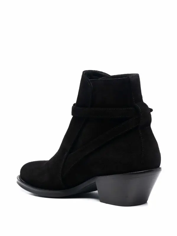 Saint Laurent Buckled Strap Ankle Boots