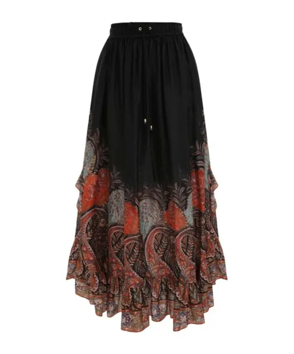 Zimmermann Rhiannon Ruffle Maxi Skirt - No