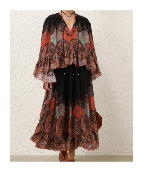 Zimmermann Rhiannon Ruffle Maxi Skirt
