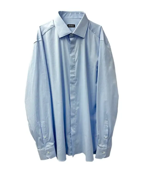 Zegna Long Sleeve Shirt - Blue