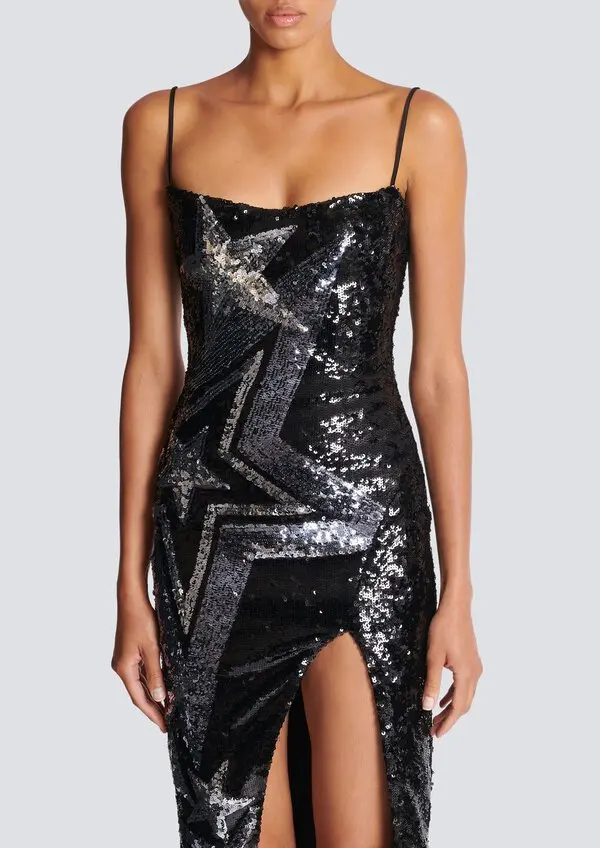 Balmain Embroidered Maxi Dress