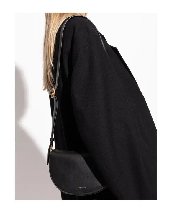 WANDLER Logo Printed Crossbody Bag - Black