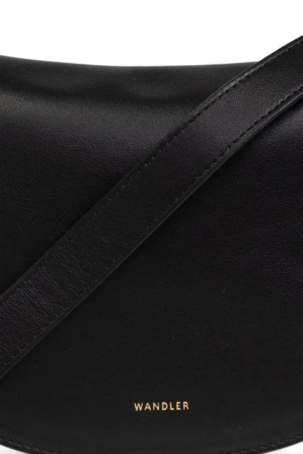 WANDLER Logo Printed Crossbody Bag - Black