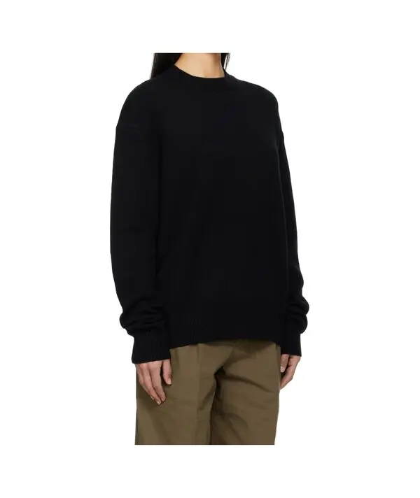 THE FRANKIE SHOP Rafaela Padded Knit Sweater - Black
