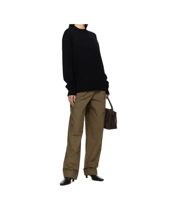 THE FRANKIE SHOP Rafaela Padded Knit Sweater - Black