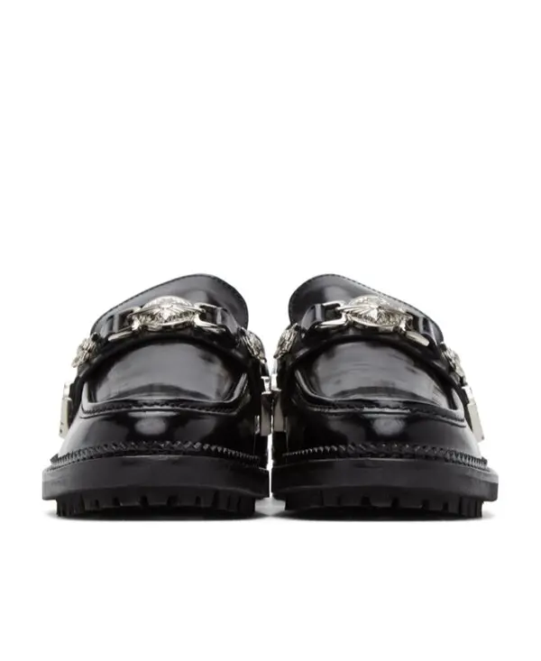 Toga Round-toe Slingback Mule Loafers
