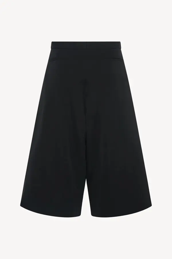 THE ROW Kalyan Pleated Shorts - Black