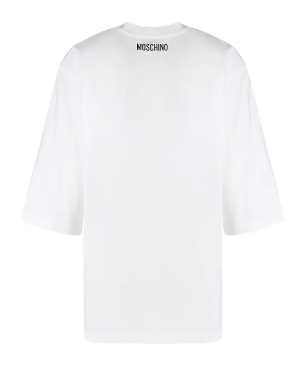 Moschino Short-sleeved Crewneck T-shirt With Graphic Print