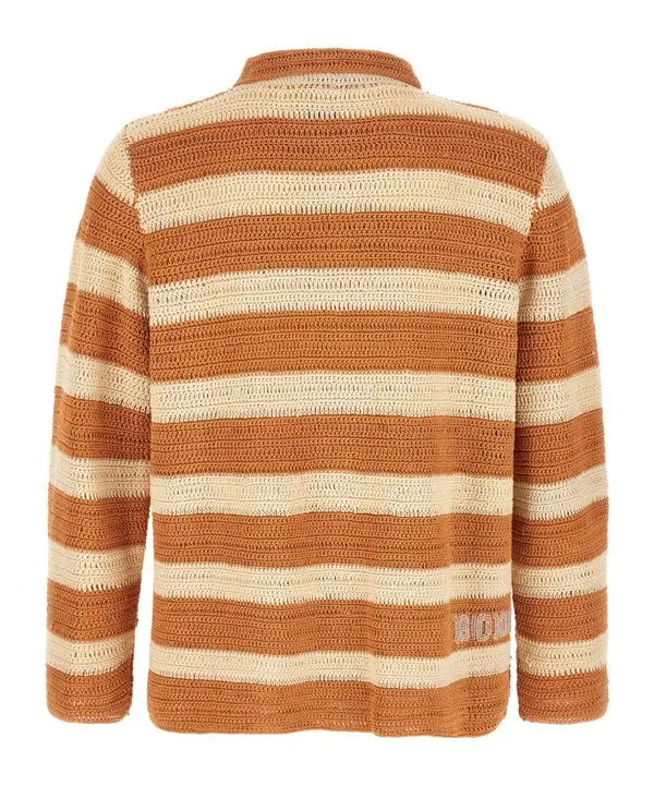 BODE Striped Knit Cardigan
