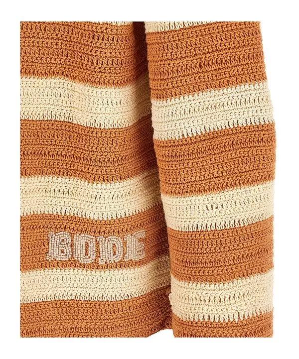 BODE Striped Knit Cardigan