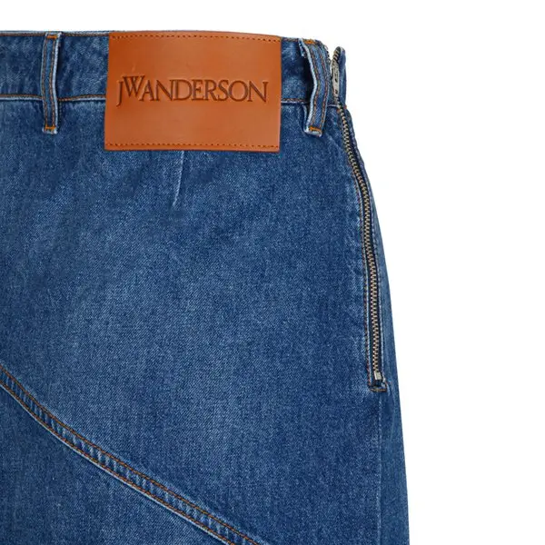 J.W.ANDERSON Twisted Denim Mini Skirt
