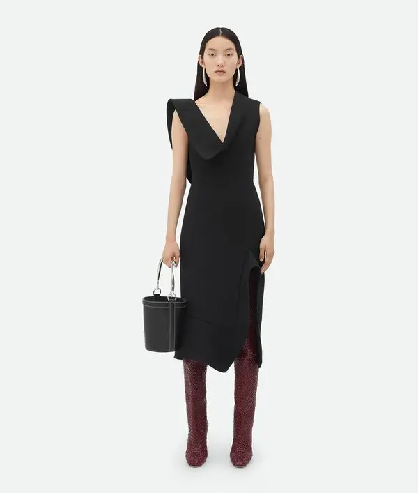Bottega Veneta Bucket Bag With Metal Handle