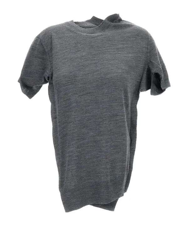 Junya Watanabe Knitted Asymmetrical T-shirt - Gray