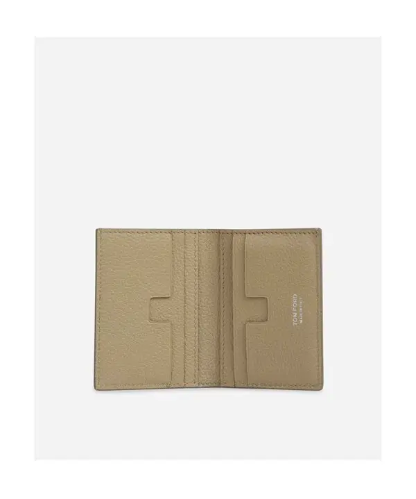 TOM FORD Logo Printed Bi-fold Wallet - Brown