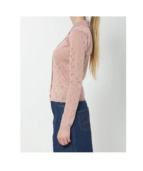 MARINE SERRE All Over Moon Pattern Cardigan