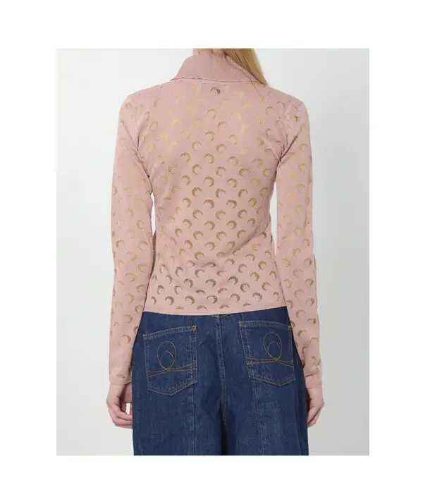 MARINE SERRE All Over Moon Pattern Cardigan