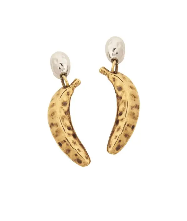 Chloé The Bananas Earrings - Vintage Gold
