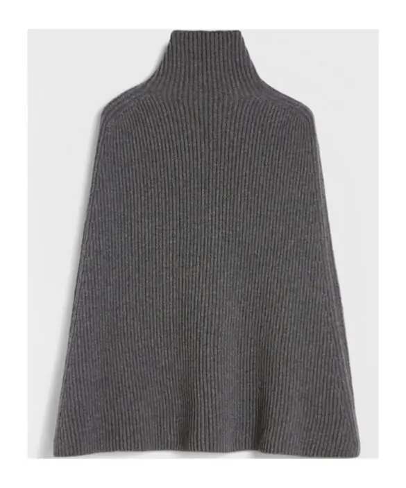 JIL SANDER Midweight High-neck Cape With Arm Slits - Koala