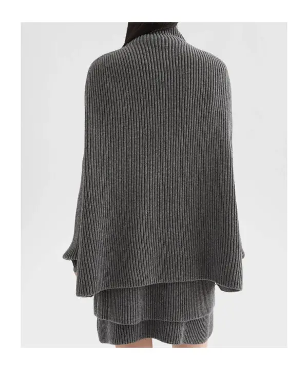 JIL SANDER Midweight High-neck Cape With Arm Slits - Koala
