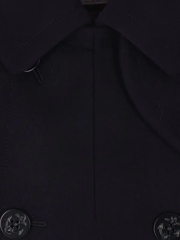 Sacai Double-breasted Anchor-button Coat