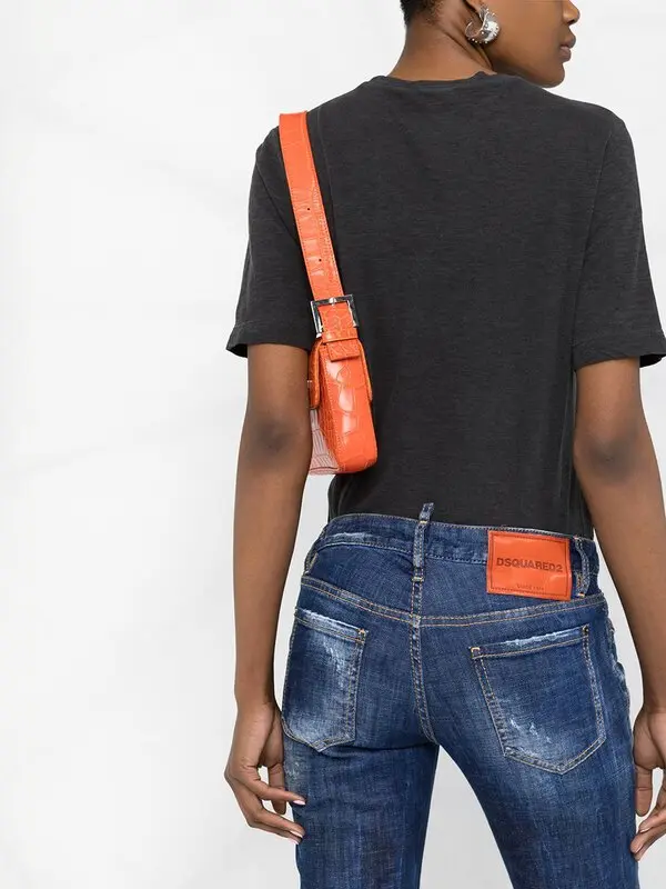 Dsquared2 Distressed-effect Cropped Skinny Jeans - Blue