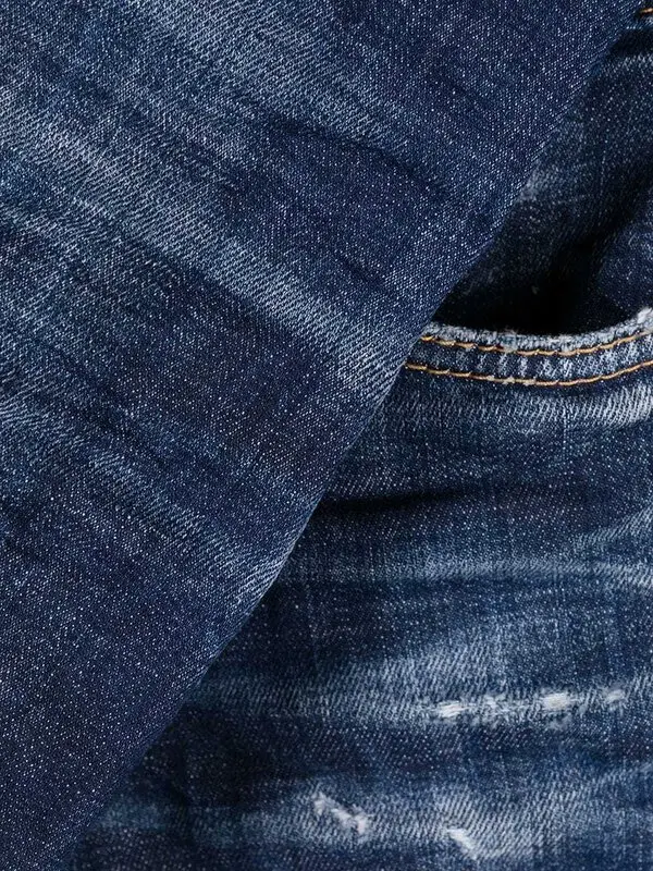 Dsquared2 Distressed-effect Cropped Skinny Jeans - Blue