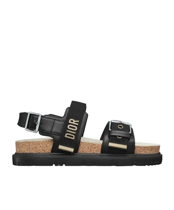 Dior Round Toe Flat Sandals