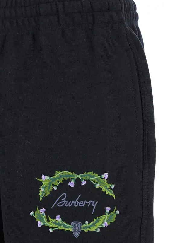 Burberry Logo Embroidered Track Pants