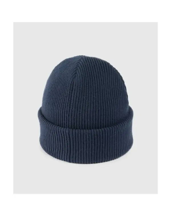 Gucci Logo Patch Wool Beanie - Blue