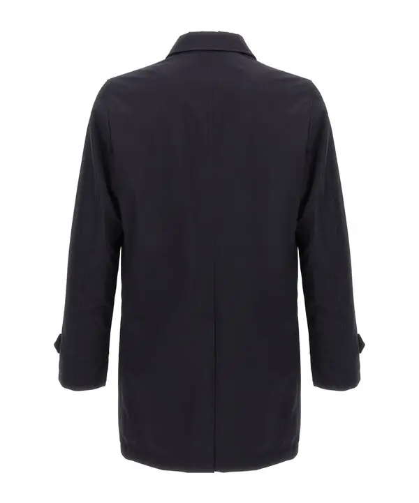 MOORER Vittor-kn Jacket With Adjustable Cuffs And Vented Back - Blue