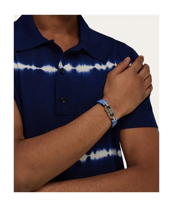 FERRAGAMO Double Gancini Bracelet - Brut
