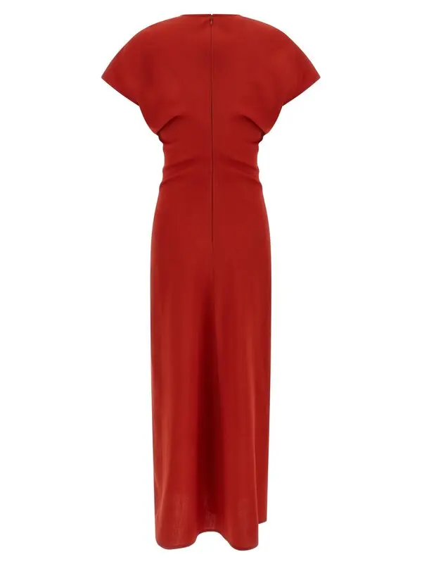 TOTEME Slouched-waist Crewneck Maxi Dress - No