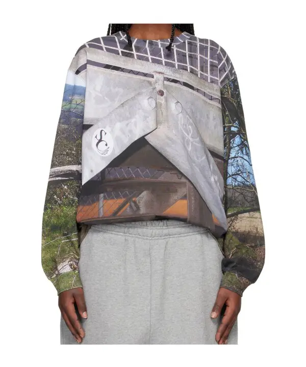 STEFAN COOKE Country View" Long-sleeve T-shirt