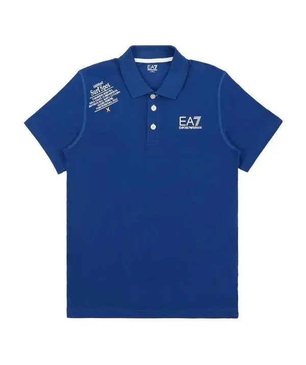 EA7 Logo Printed Polo Shirt