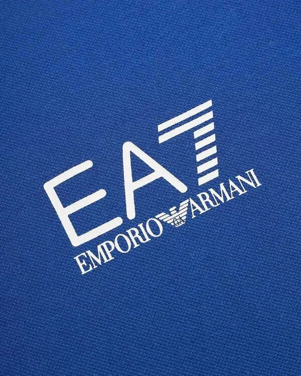 EA7 Logo Printed Polo Shirt