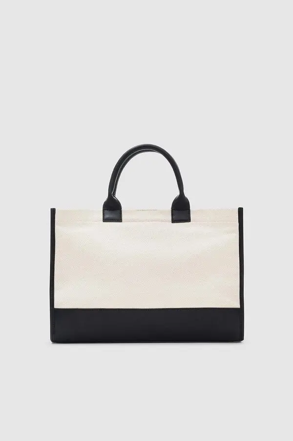 ANINE BING Lara Logo Tote Bag - White