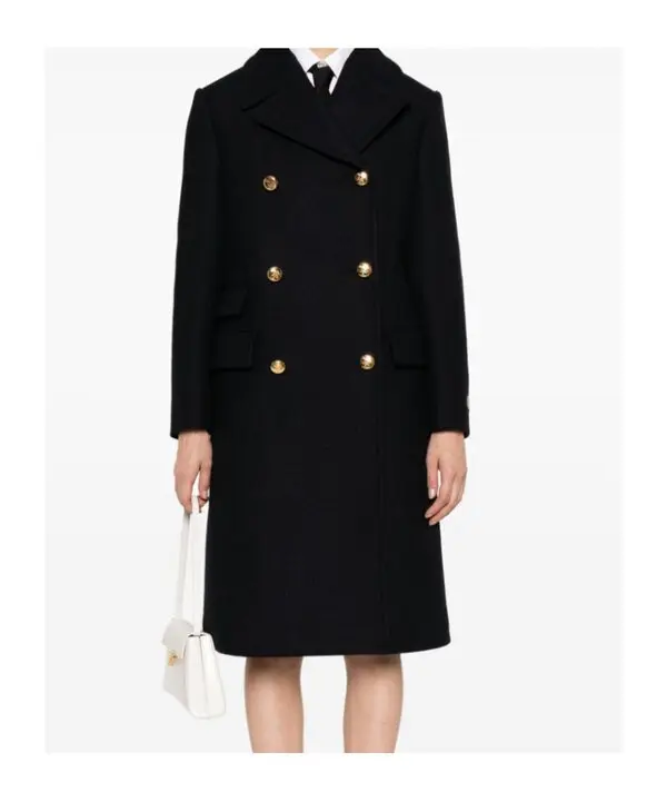 Prada Double-breasted Wool Coat