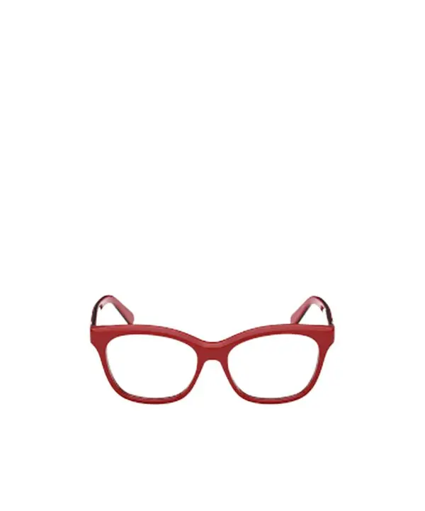 Moncler Square Frame Eyeglasses - Red
