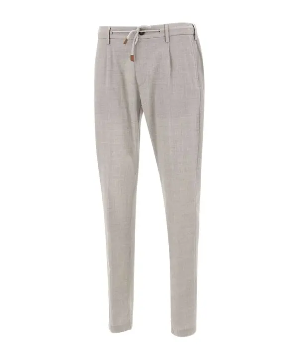 Eleventy Tailored Drawstring Pants - Gray