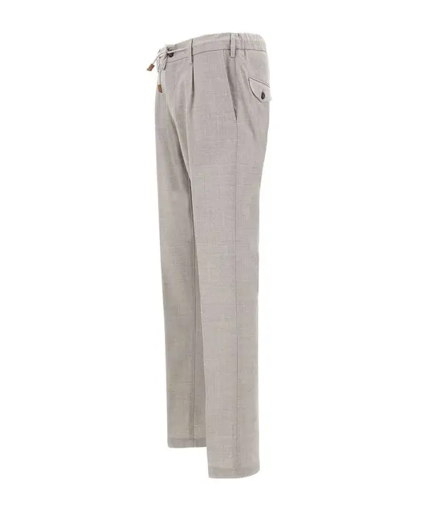 Eleventy Tailored Drawstring Pants - Gray